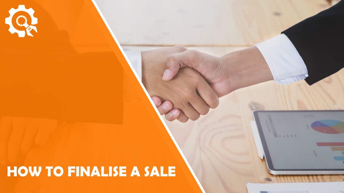 How to Finalize a Sale
